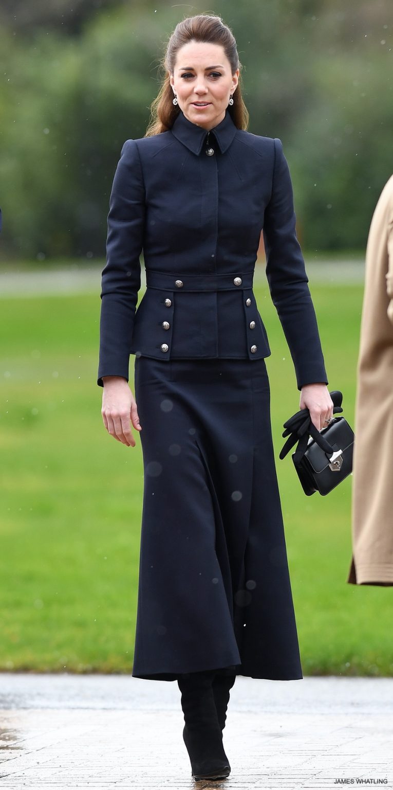Kate Middleton in Alexander McQueen for DMRC Stanford Hall visit