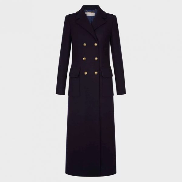 Kate Middleton's Hobbs London Bianca Maxi Coat in Navy Blue