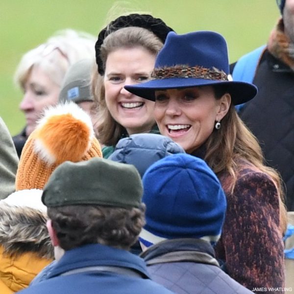 Kate in Roksanda for Sunday service at St Mary Magdalene Church 2020