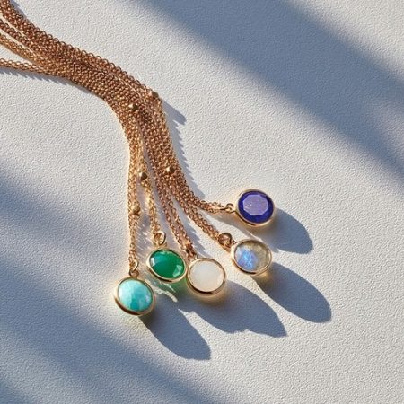 Kate Middleton's Astley Clarke necklace - blue Stilla pendant & gold chain