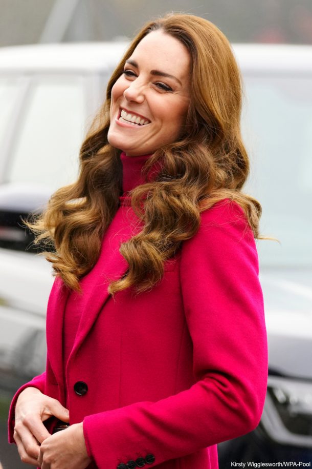 Kate Middleton's Pink Coat and Jumper: Outfit For School Visit