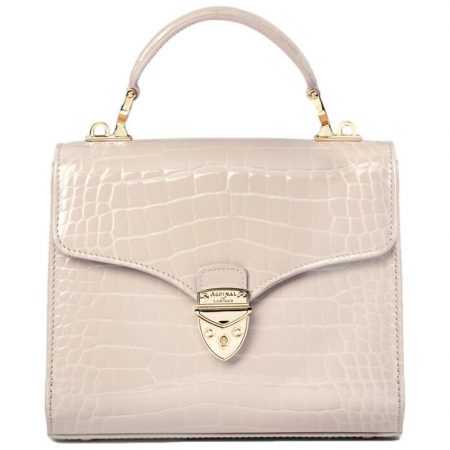 Kate Middleton's Aspinal of London Mayfair Midi Bag in Lilac Croc