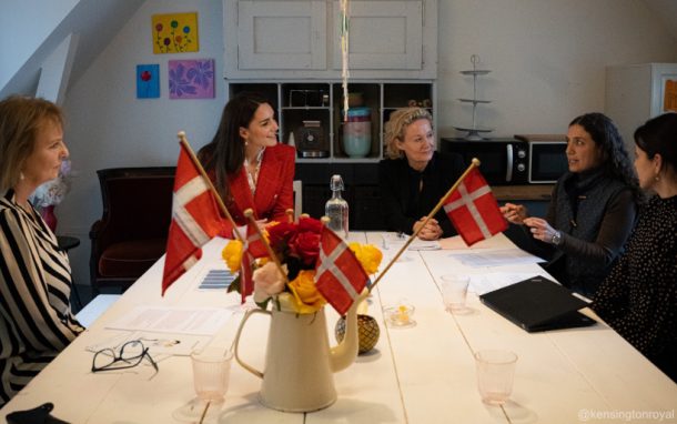 Kate Middleton's Outfit in Copenhagen, Denmark Today - Red & Black