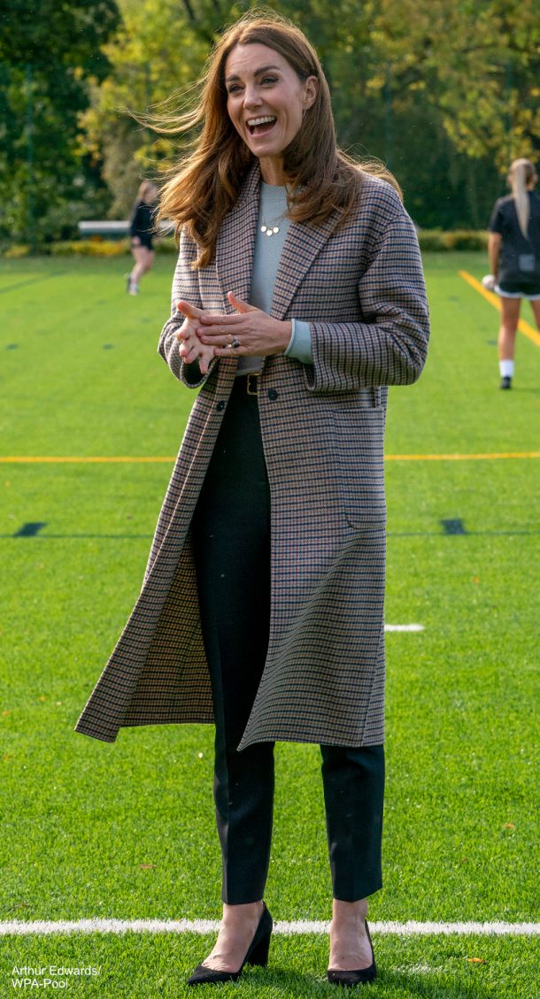 Kate Middleton's Black Slim Leg Cigarette Trousers in Black