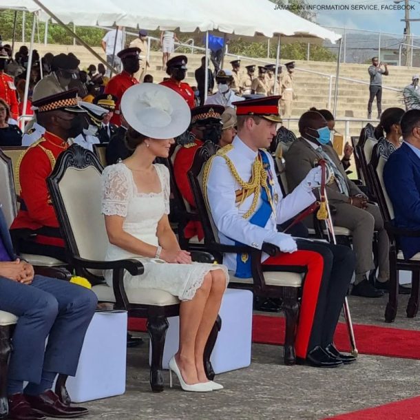 Kate Middleton wears White Lace Dress by Alexander McQueen in Jamaica ...