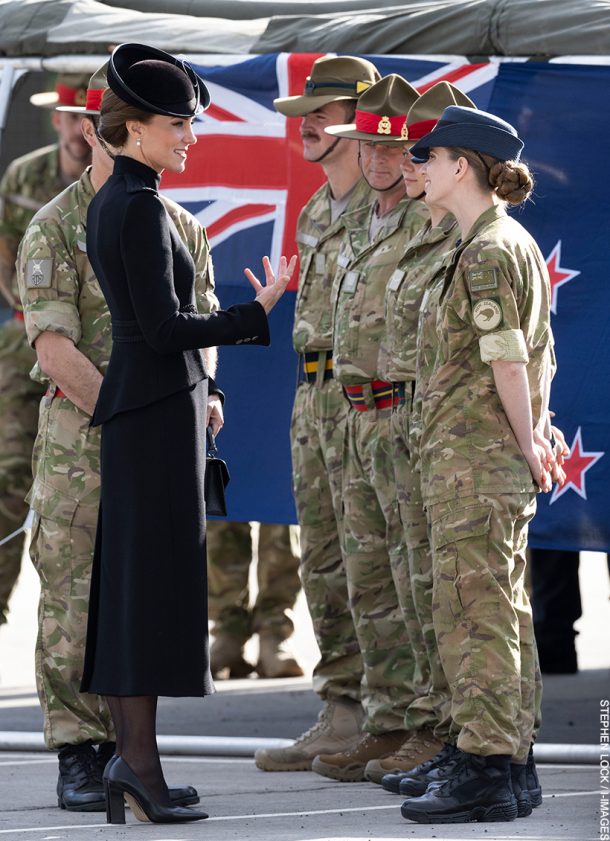 Kate Middleton visit Commonwealth troops at ATC Pirbright