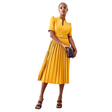 Kate Middleton's Yellow Dress - Karen Millen Forever Pleat Dress