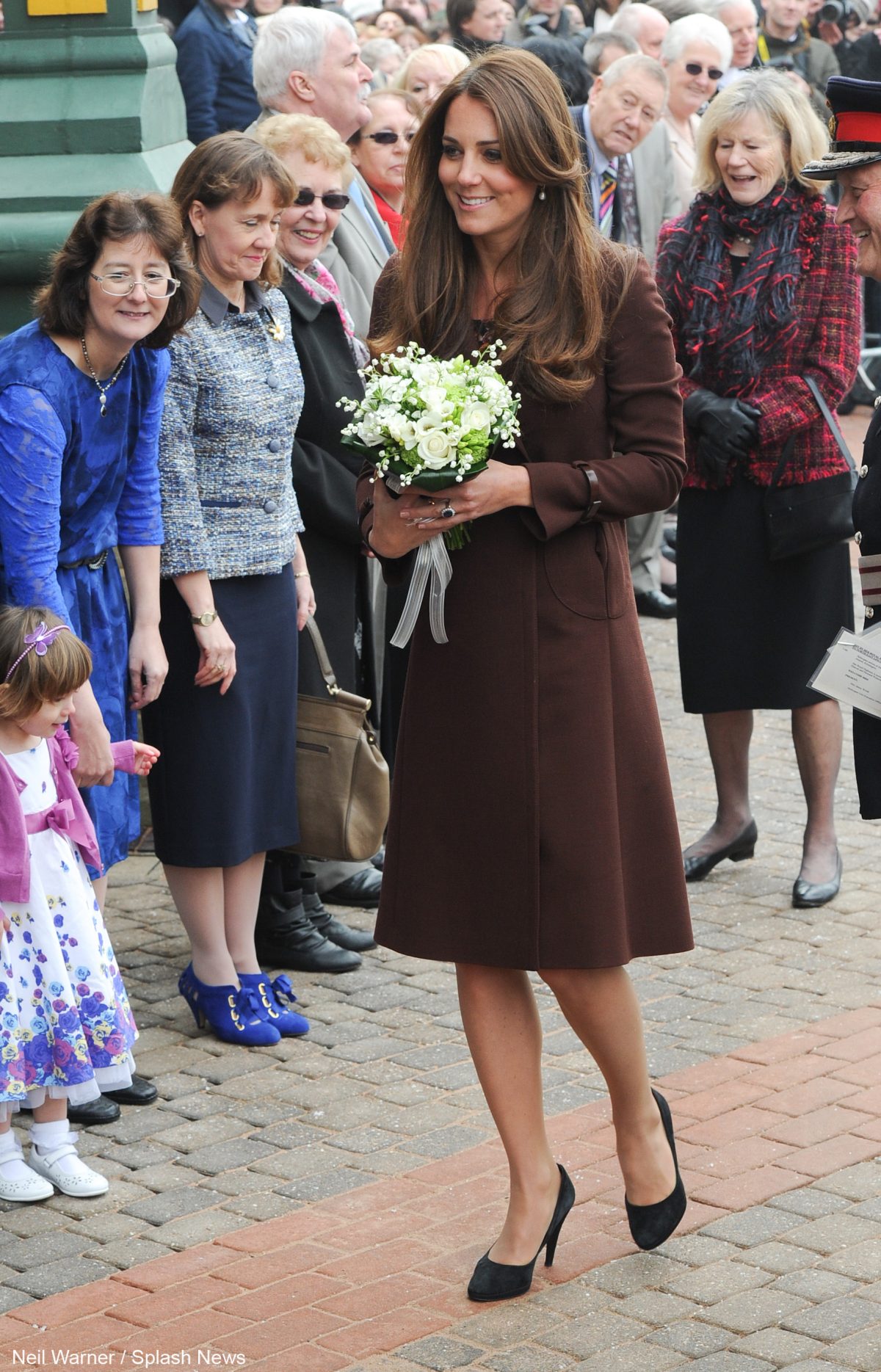 Kate Middleton's Hobbs Celeste Coat In Chestnut Brown