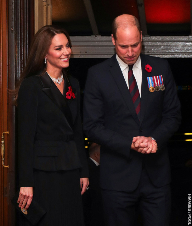 Kate Middleton in familiar Self Portrait dress for the 2022 Festival of Remembrance