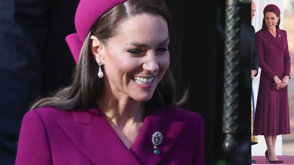 Kate Middleton in Purple Wickstead Outfit For South African State Visit