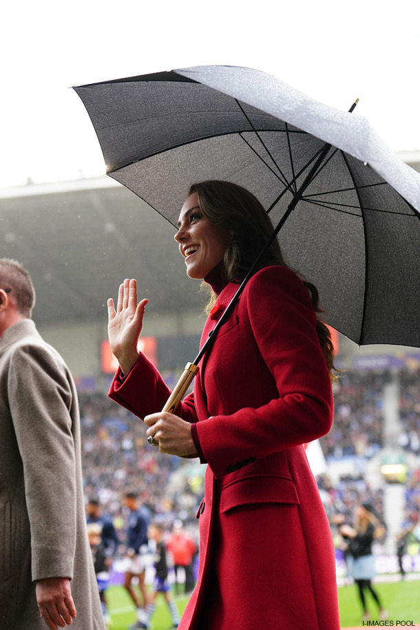 Kate Middleton’s Patriotic Red Look Stole the Show at England Rugby Match