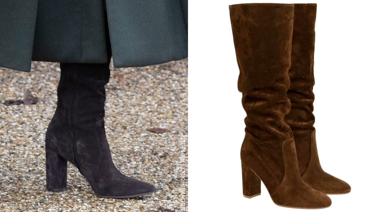 Kate Middleton's Gianvito Rossi Black Block Heel Boots With Pointed Toe