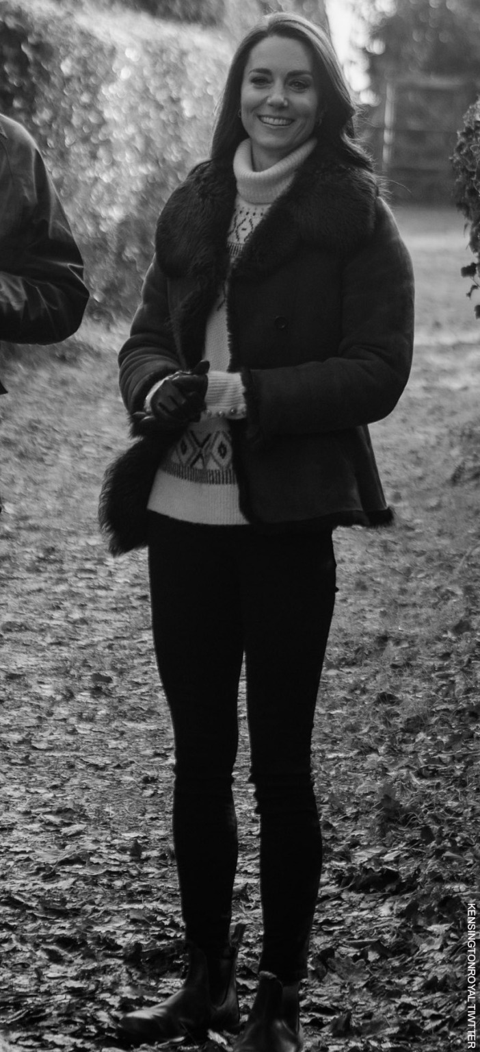 Kate Middleton's cosy outfit in Shaping Us video with Roman Kemp