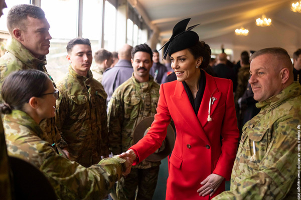 Kate Middleton In Welsh Red For St David's Day Parade