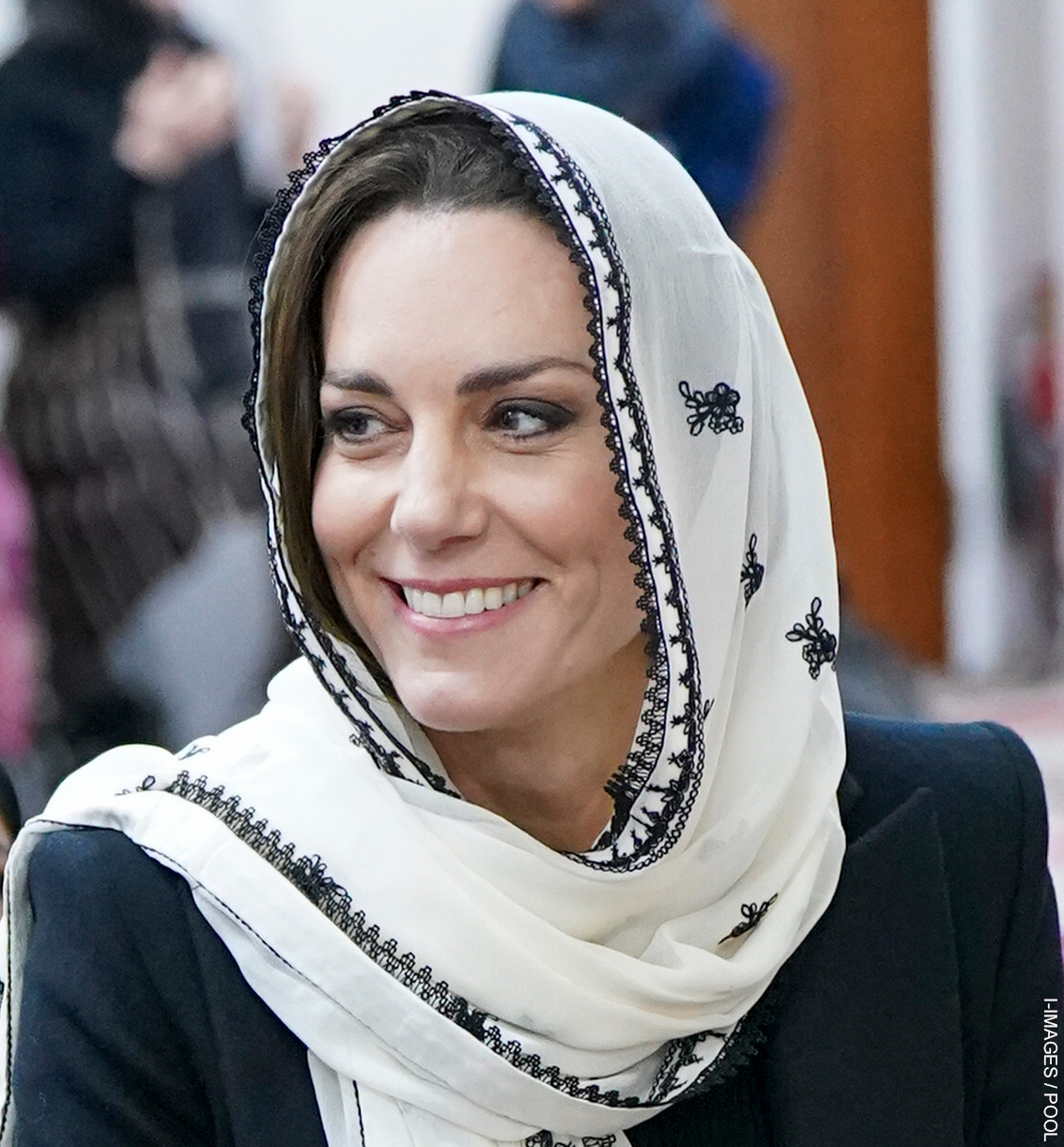 Kate Middleton Respectfully Covers Up With Headscarf for Visit to Hayes ...