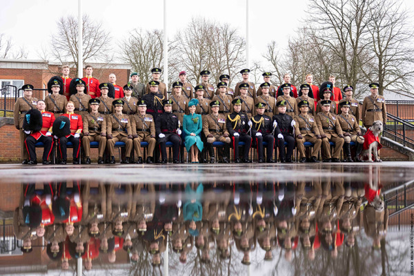Kate Middleton in teal for St Patrick's Day with the Irish Guards