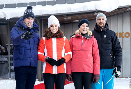 Kate Middleton in green suit for meeting with Norwegian royals