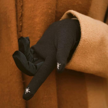 Kate Middleton's Cornelia James Imogen Bow Gloves in Black