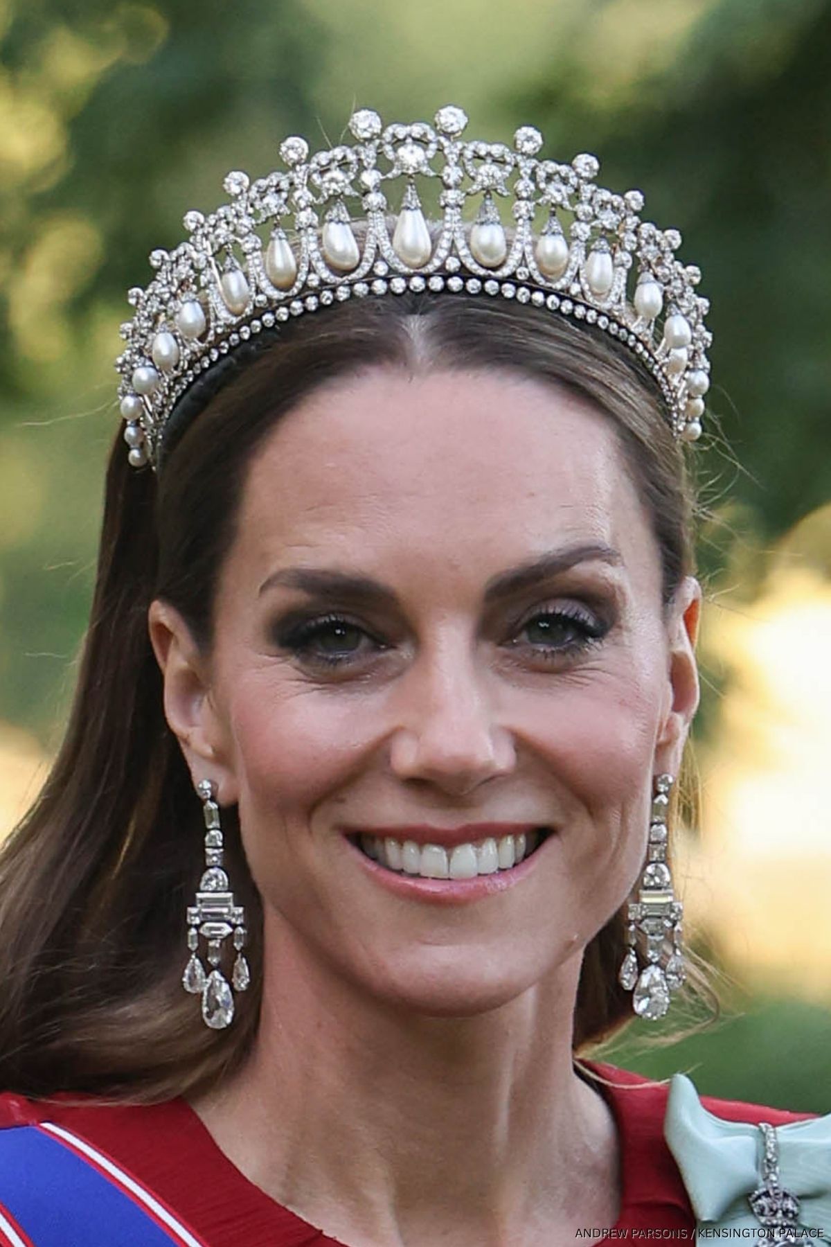 Kate Middleton Stuns in Red Gown & Glittering Jewels At French State ...