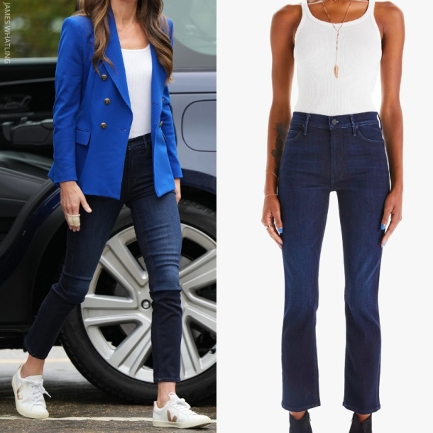 Kate Middleton in Bright Cobalt Blue Blazer at SportsAid workshop