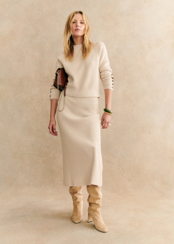 Kate Middleton's Sézane Sami Jumper in Natural