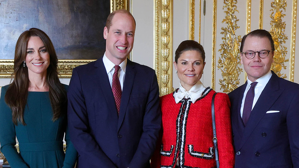 Swedish Royals Visit: Kate Middleton in Elegant Green Dress