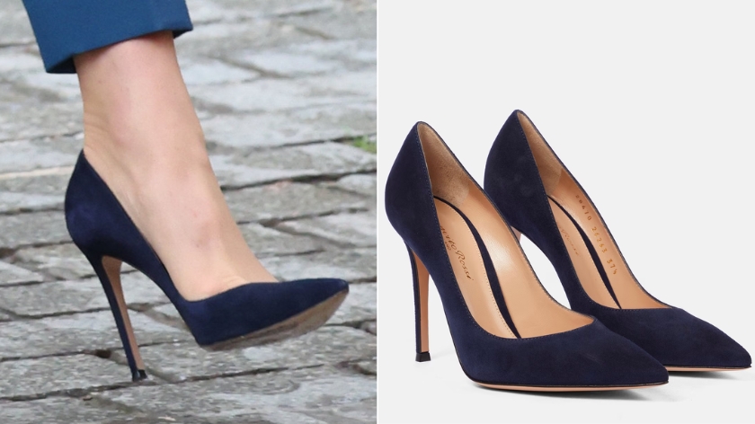 Kate Middleton in blue suit for Evelina London Children's Hospital