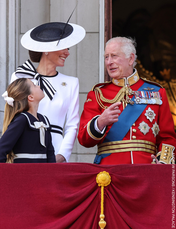 Kate Middleton in Monochrome For Trooping The Colour