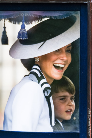 Kate Middleton in Monochrome For Trooping The Colour