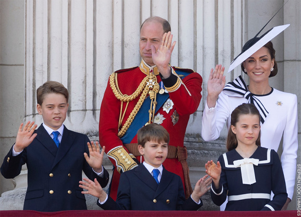 Kate Middleton in Monochrome For Trooping The Colour