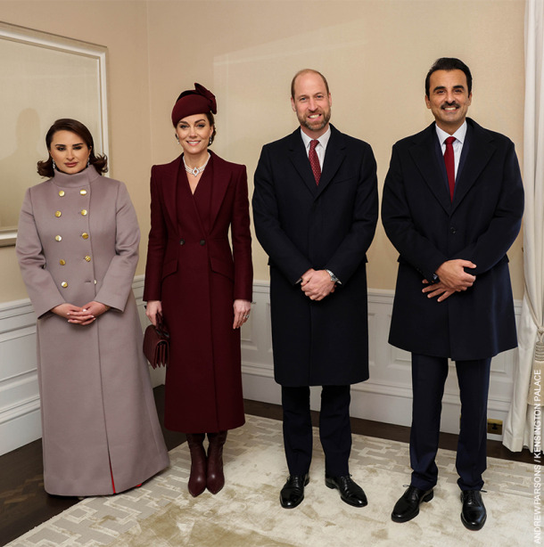 Kate Middleton’s Burgundy Look Was a Diplomatic Nod to Qatar