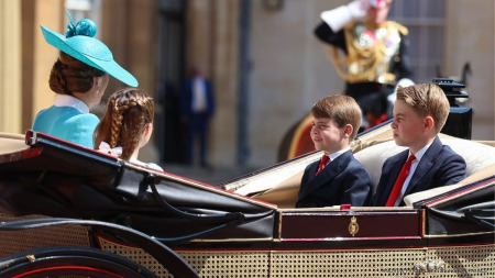Kate Middleton Stuns in Teal Catherine Walker at Trooping the Colour