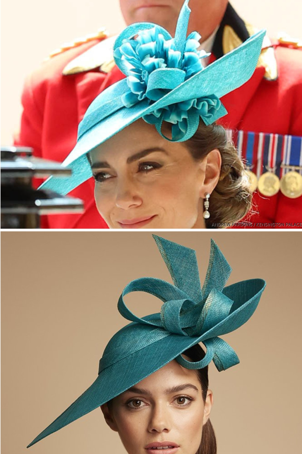 Kate Middleton Stuns in Teal Catherine Walker at Trooping the Colour