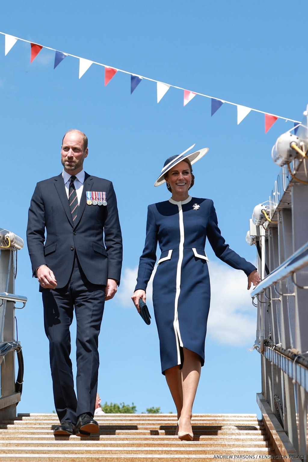 Kate Middleton Wears Nautical Inspired Outfit For HMS Glasgow Naming ...