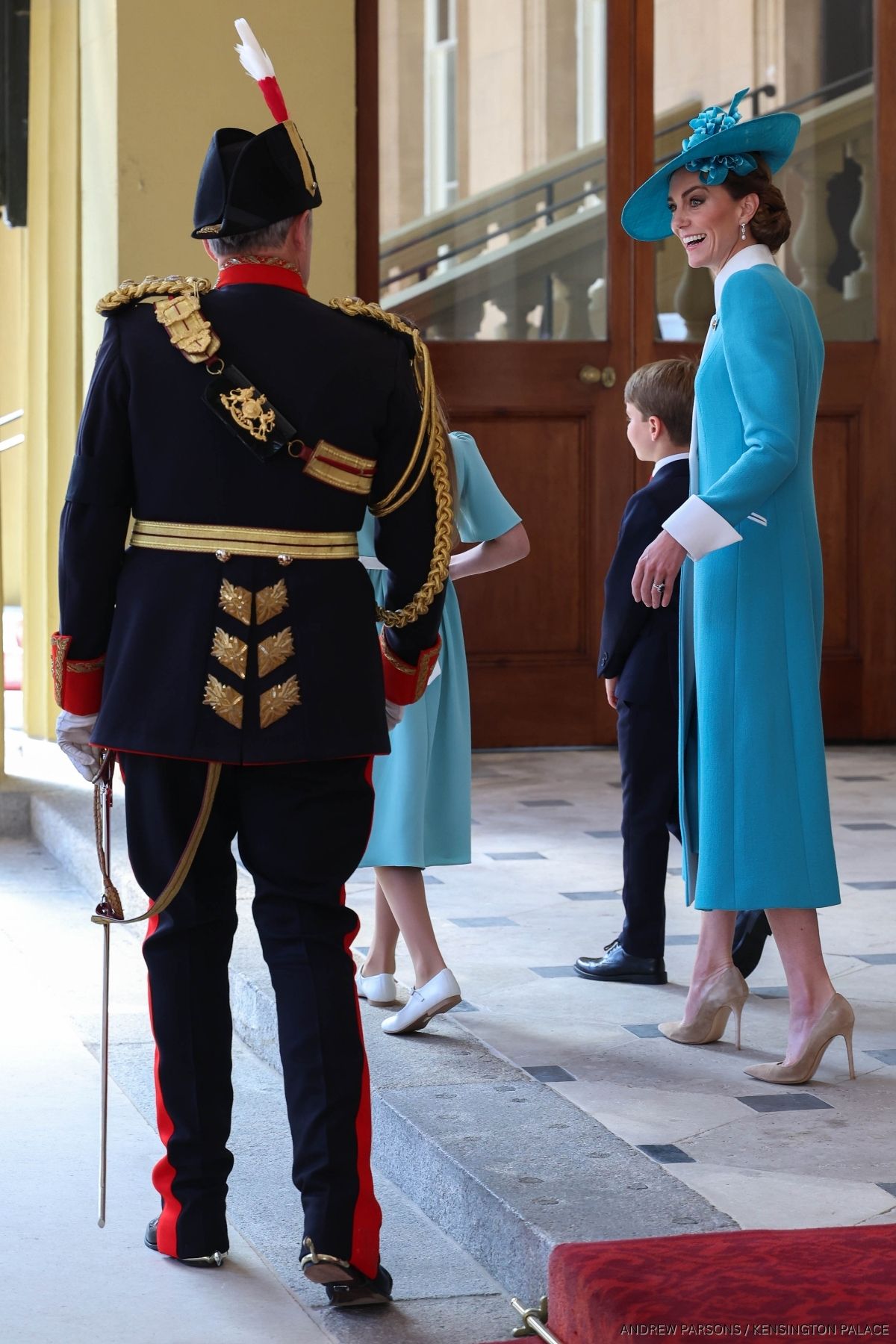 Kate Middleton Stuns in Teal Catherine Walker at Trooping the Colour