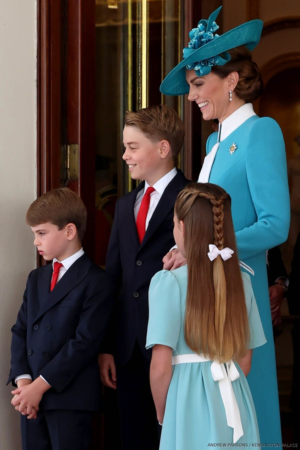 Kate Middleton Stuns in Teal Catherine Walker at Trooping the Colour