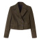Kate Middleton's ME+EM Suede Cropped Military Jacket in Olive Green