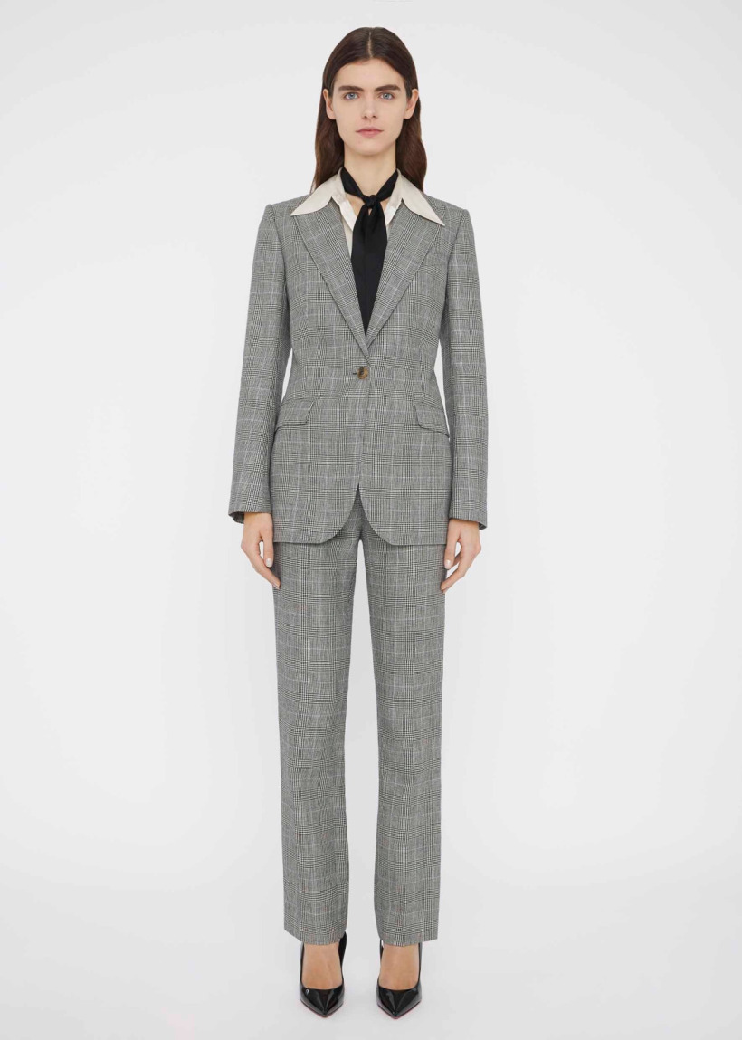 Kate Middleton's Bella Freud 'Earl' Suit Jacket in grey Prince of Wales ...