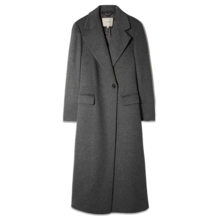 Kate Middleton's Jigsaw Wool Maxi City Coat in Charcoal