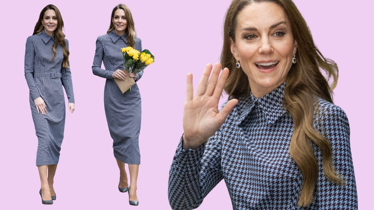 Kate Middleton Rewears Houndstooth Emilia Wickstead Dress to Meet ...