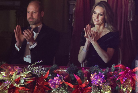 Kate Middleton stuns in emerald green velvet gown at the 2025 Royal ...