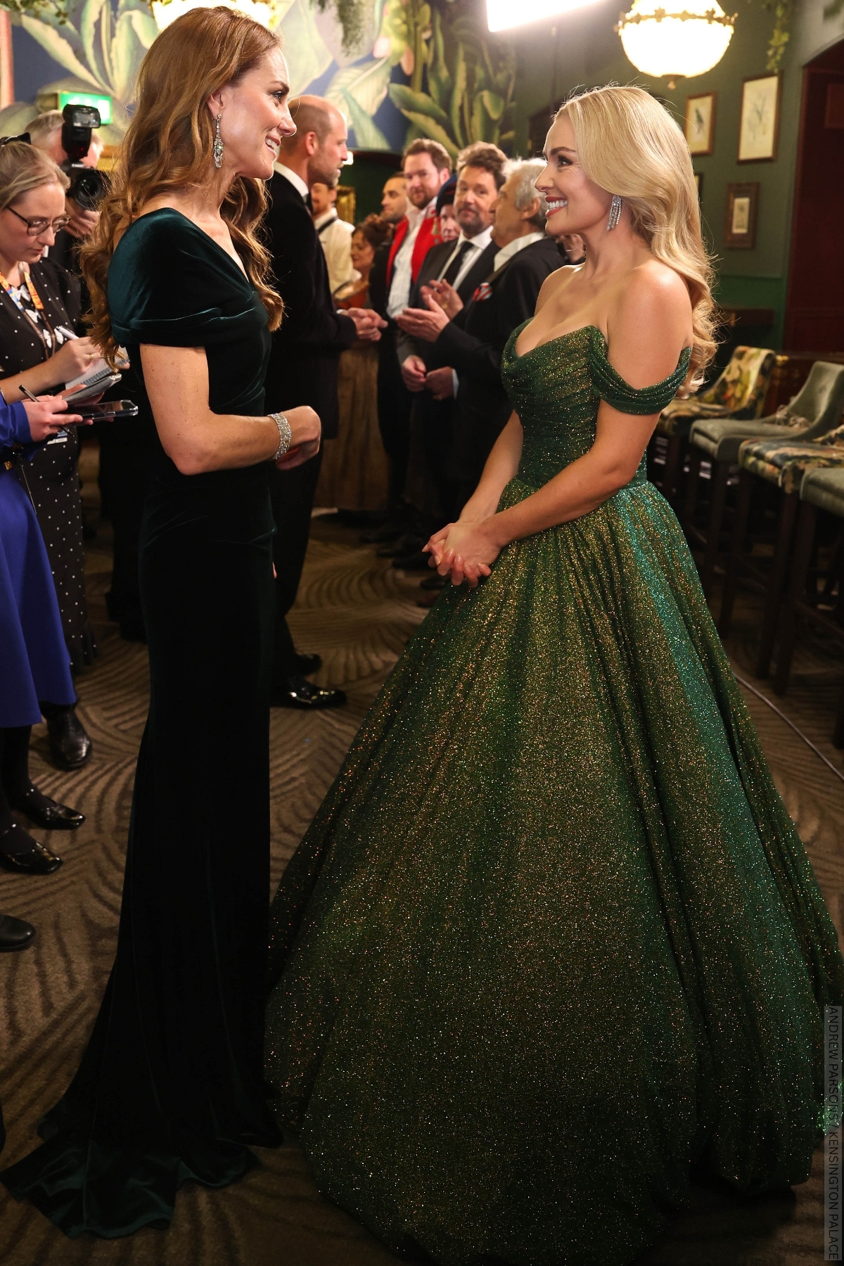 Kate Middleton stuns in emerald green velvet gown at the 2025 Royal ...