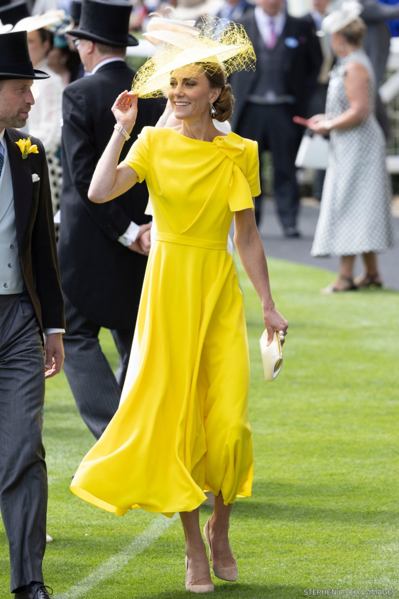 Kate Middleton Returns to Royal Ascot in Vibrant Yellow Dress With ...